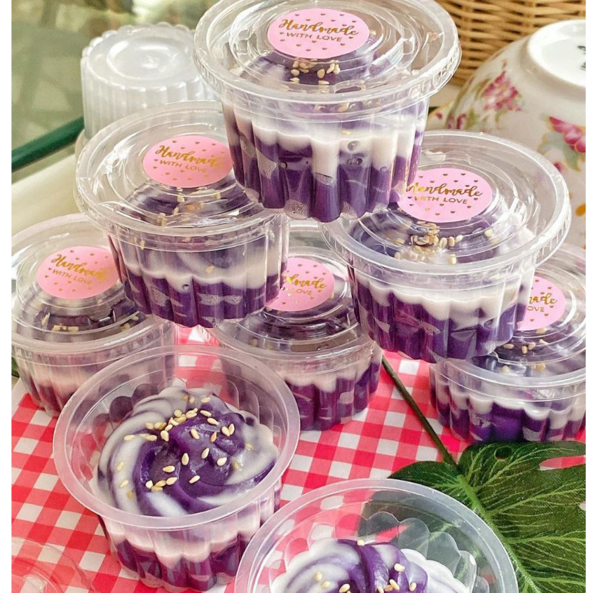 PPF - (10 Pcs) Disposable Plastic Pudding Dadih Cup Lid | Agar-agar ...