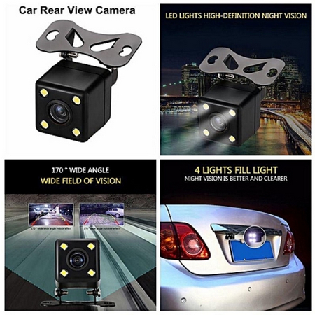 Waterproof Rear View Reverse Camera LED Camera Car Reverse 170 Degree ...