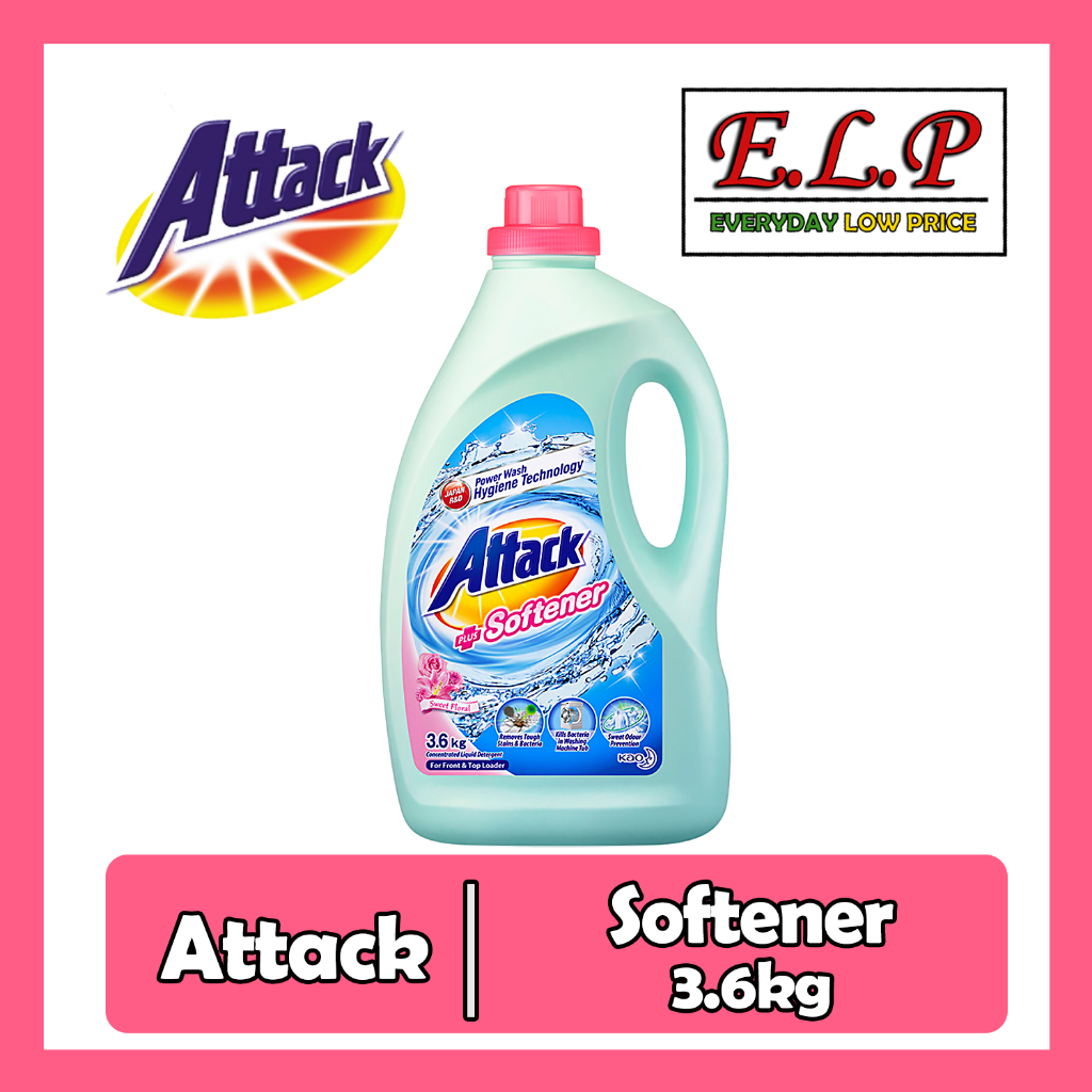 Attack Liquid Detergent 3.6kg (LIMITED 2 BOTTLES IN 1 ORDER) | Shopee Malaysia