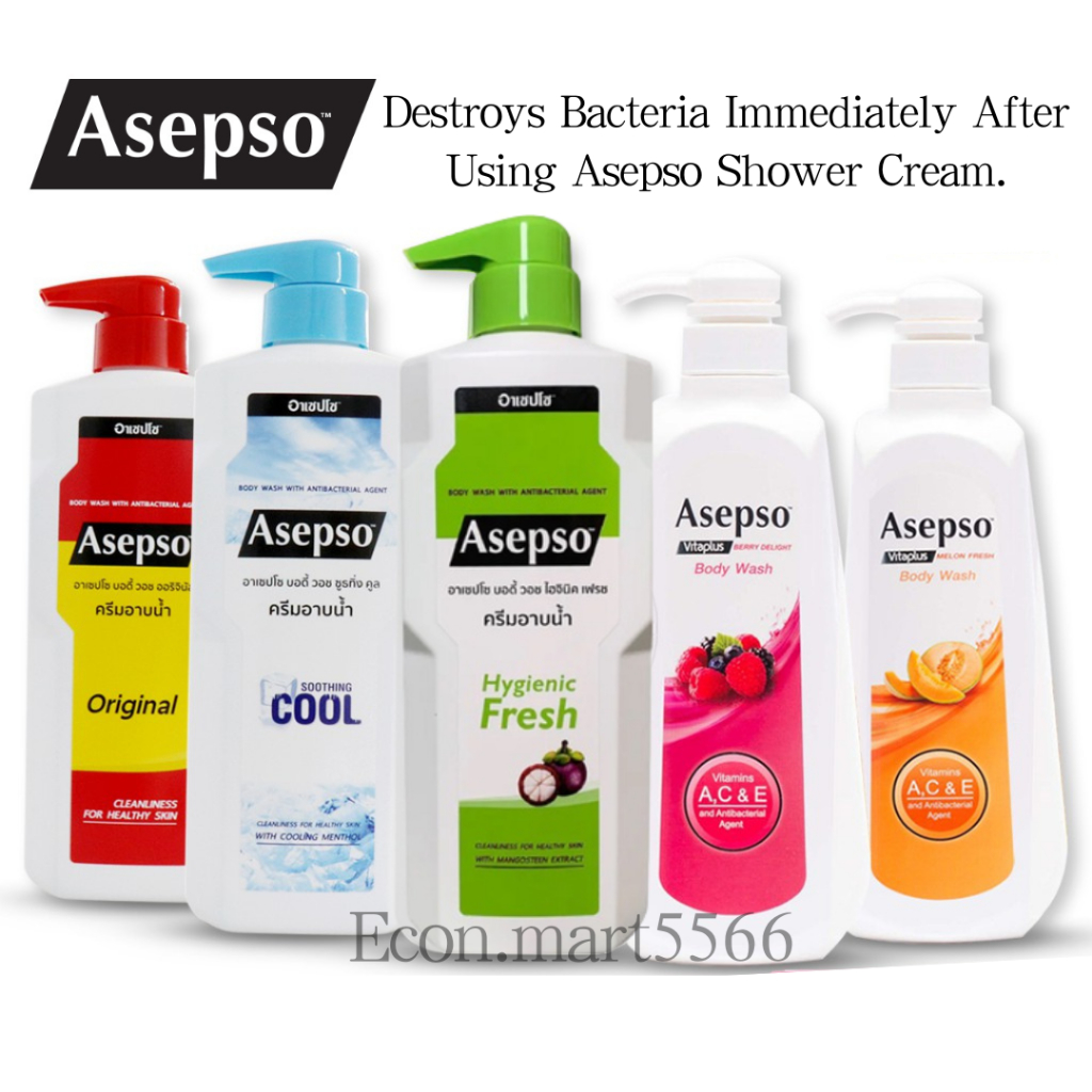 Asepso Body Wash, Asepso Shower Cream 3 Formulas (500ml) | Shopee Malaysia