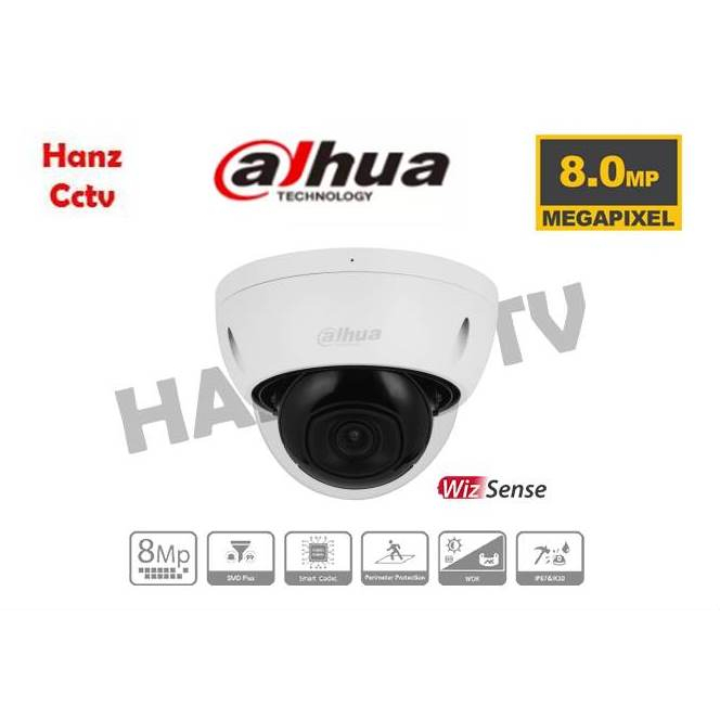 DAHUA IPC-HDBW2841E-S 8MP IR Fixed-focal Dome WizSense Network Camera | Shopee Malaysia