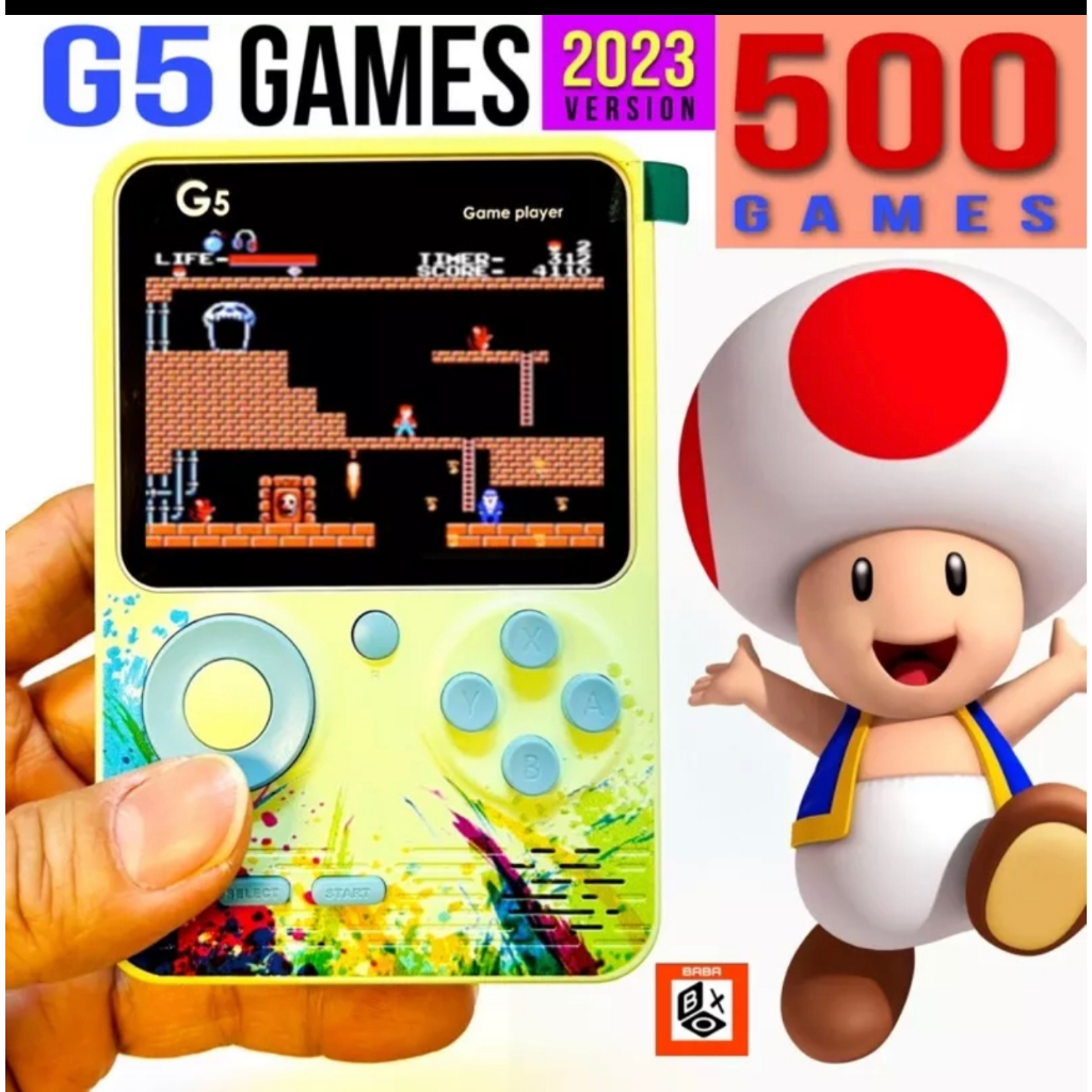 Gamebox G5 handheld game console 500 in 1 color screen retro toy ...