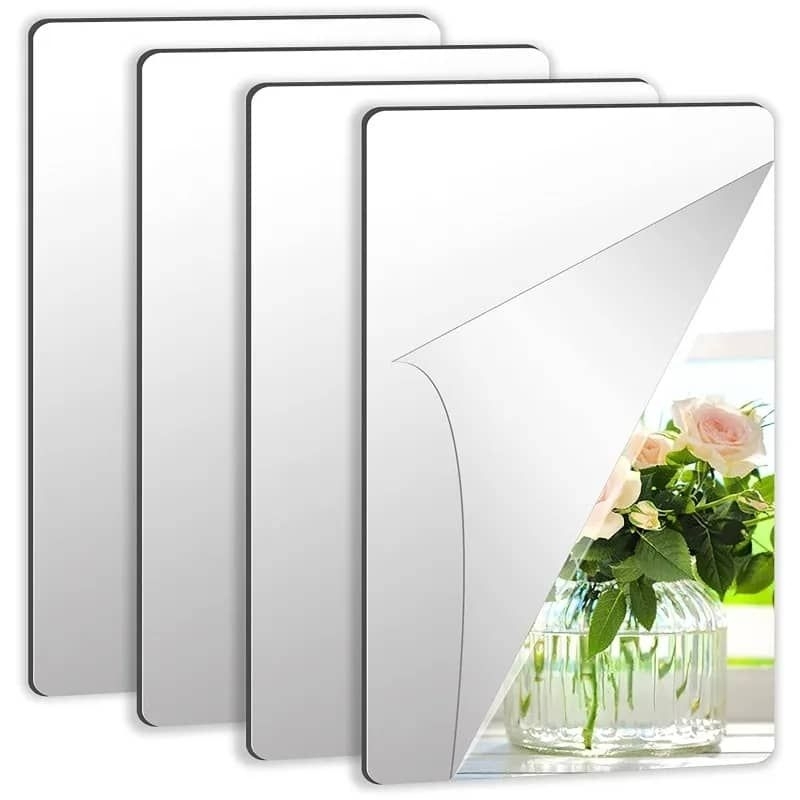 30cmx20cm Mirror Acrylic Sticker Non-glass Cermin Hiasan | Shopee Malaysia