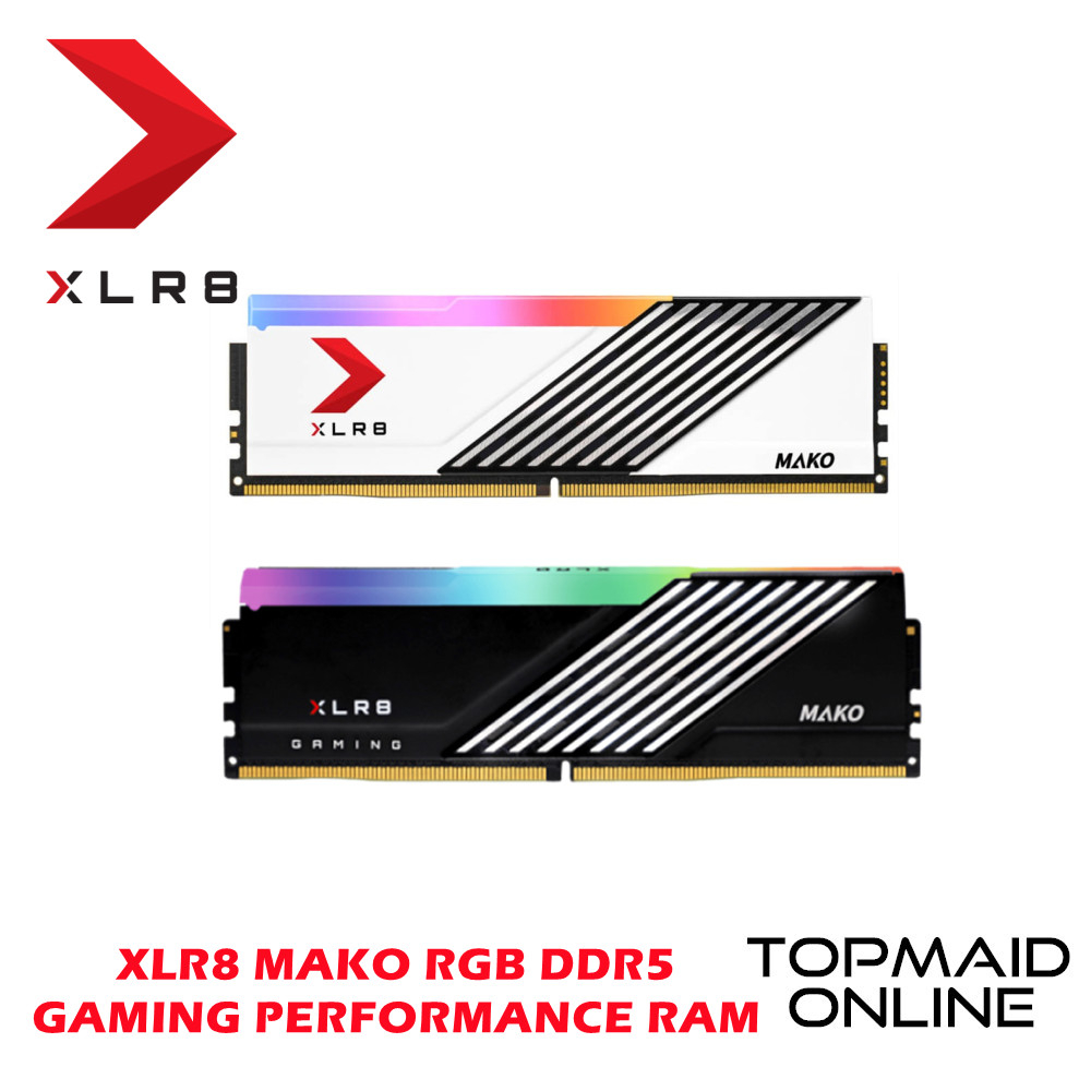 PNY XLR8 MAKO RGB 16GB / 2X16GB 6000MHZ DDR5 GAMING PERFORMANCE RAM ...