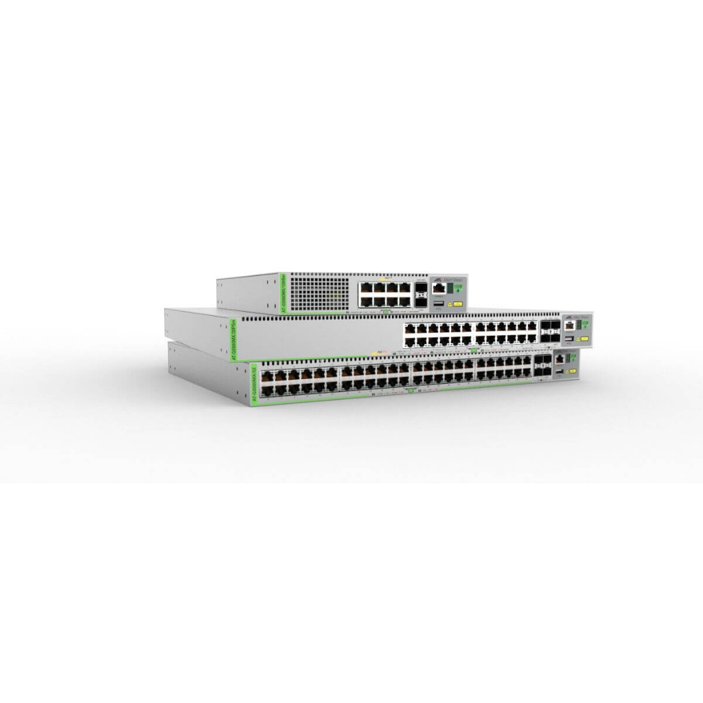 Allied Telesis 40-port 10/100/1000-T PoE+& 8-port 100M/1G/2.5G Layer 2 ...