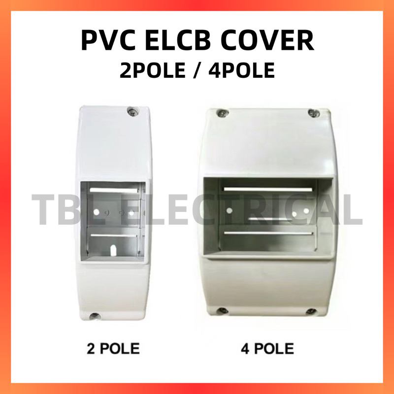 🔥READY STOCK🔥ELCB / RCCB PVC Enclosure Box for 2 Pole / 4 Pole | Shopee ...