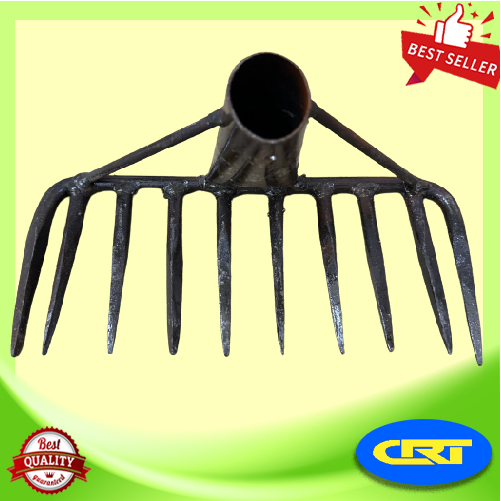 Heavy Duty Black Metal Raker (No Stick) HEAD ONLY / Cakar Besi Tebal ...