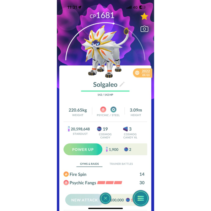 Pokemon Go Legendary Sogaleo for Trade | Shopee Malaysia