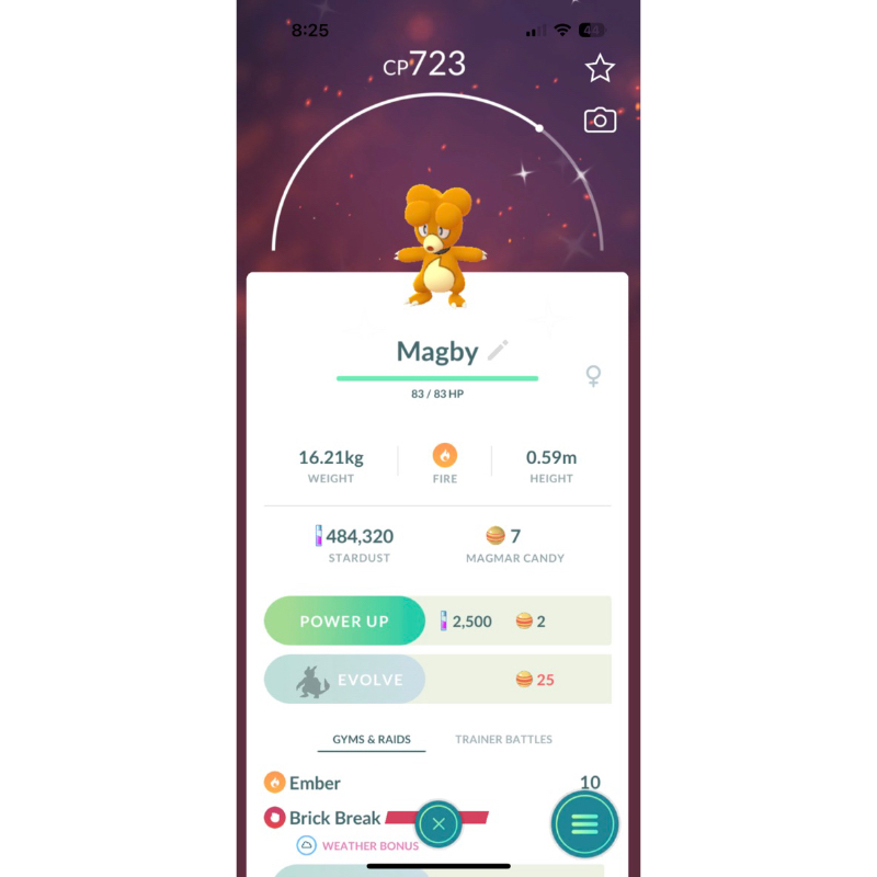 Pokemon Go Shiny Magby for Trade | Shopee Malaysia