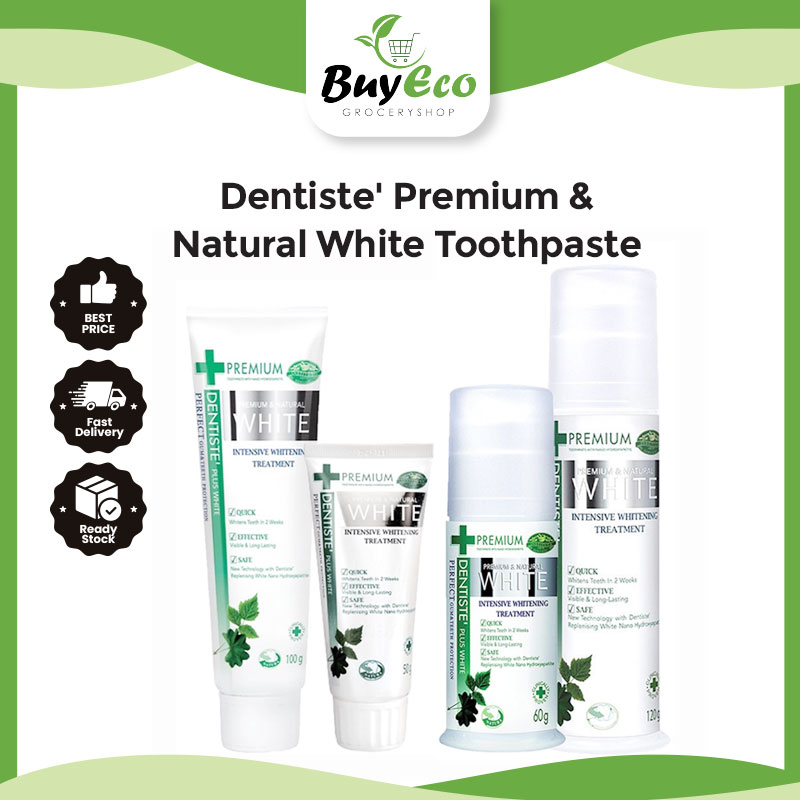 Dentiste' Premium & Natural White Toothpaste (50g / 100g / 120g ...