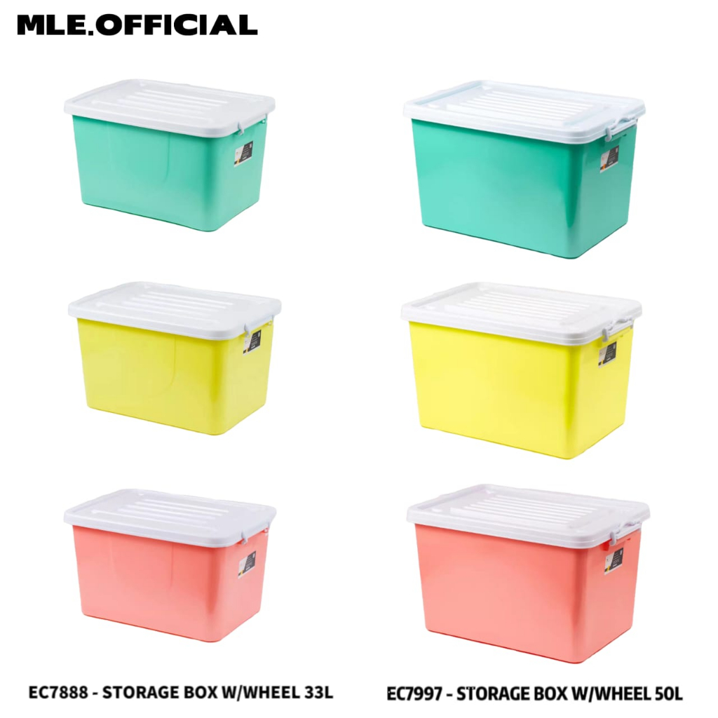 Century Storage Box With Wheel 33L 50L Box Roller 50Liter 33Liter Kotak ...