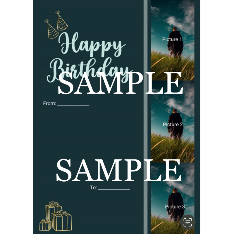 ONLINE BIRTHDAY WISH CARD (Customs wish/ready-made) | Shopee Malaysia