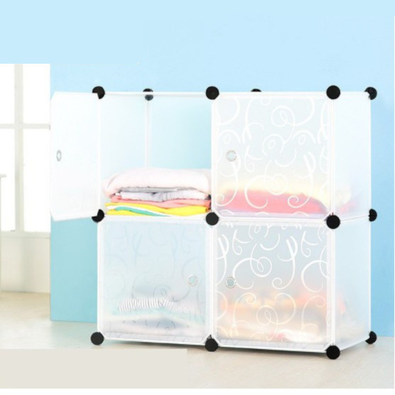 [OneHome] Cube Wardrobe Cabinet Black DIY Clothes Organiser Kiub Rak ...