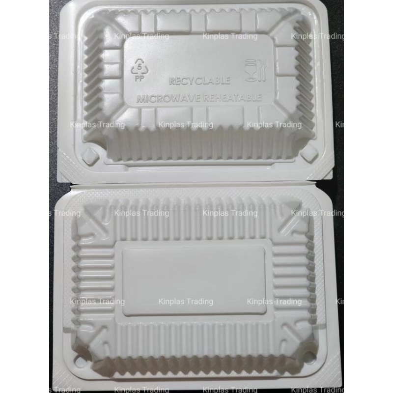 PP Lunch Box[100pcs]With Lock Disposable Plastic Food Box | Shopee Malaysia