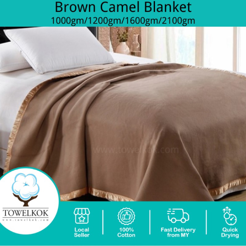 Selimut Camel Blanket/ Hotel Camel Blanket (Hotel / Airbnb) | Shopee ...