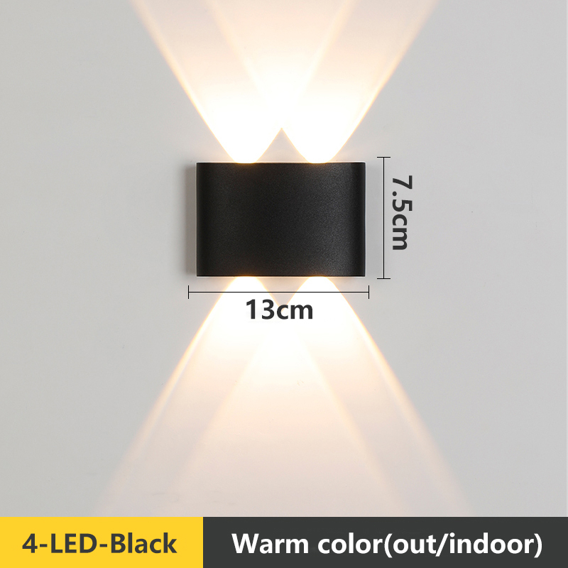 Aluminum LED Wall Lamp Lampu Dinding Lampu Effect Effect Light ...