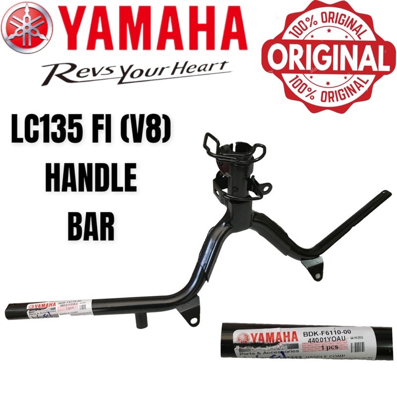 YAMAHA LC135 V1 - V8 4S 5S LC135 FI 100% ORIGINAL HLY HANDLE BAR HANDLE BRACKET STEERING BESI ...