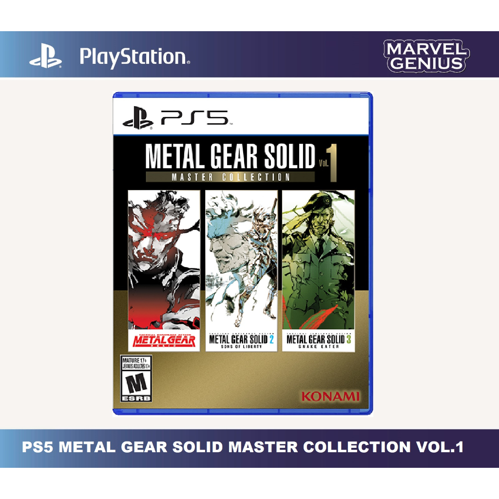PS5 GAME METAL GEAR SOLID MASTER COLLECTION VOL.1 MGS (ENGLISH ...