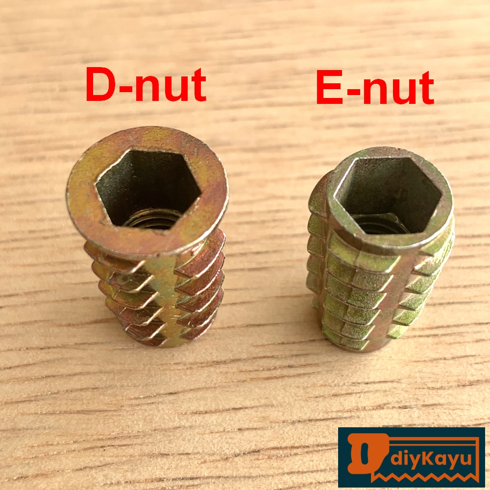 E-nut M4 M5 M6 M8 M10 Zinc Alloy Threaded Insert Nut Flange Type E ...
