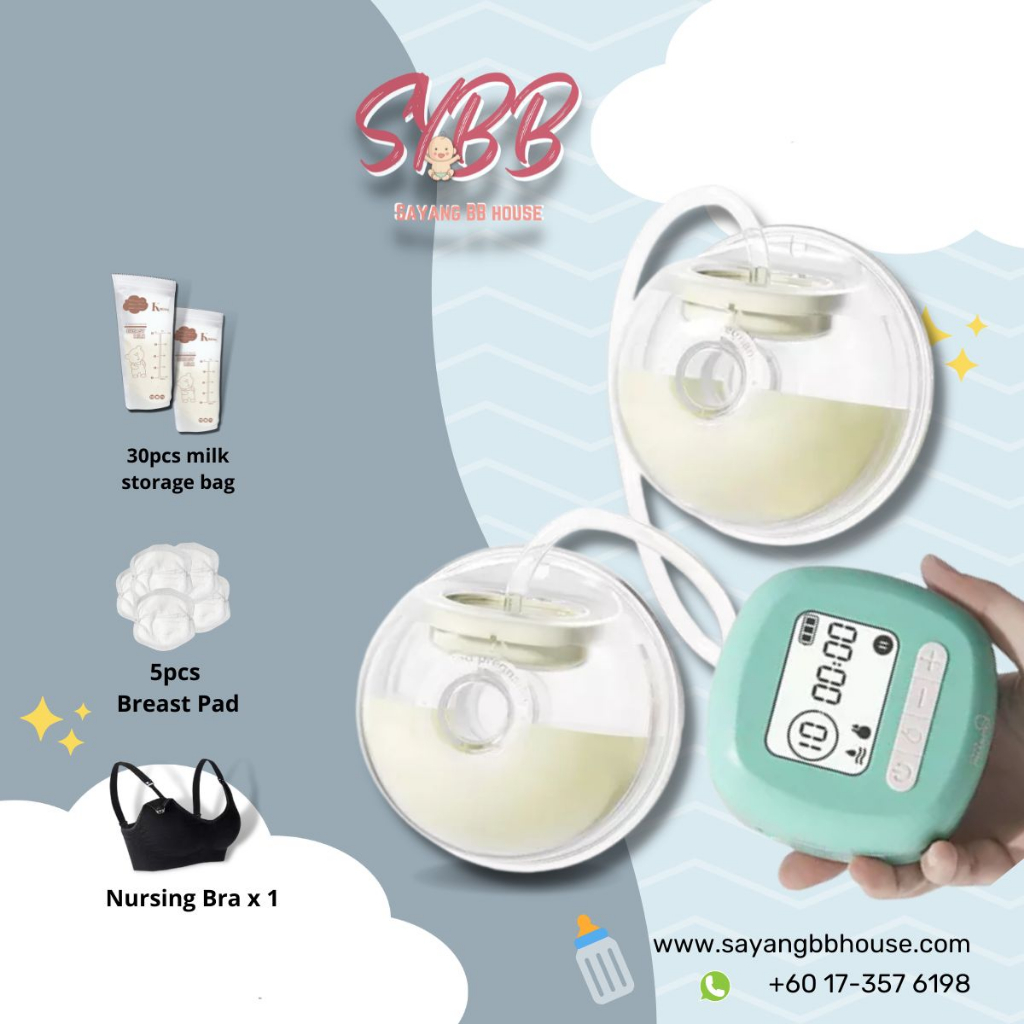 Phanpy Double Handsfree Breast Pump / rechargeable breastfeeding hands ...