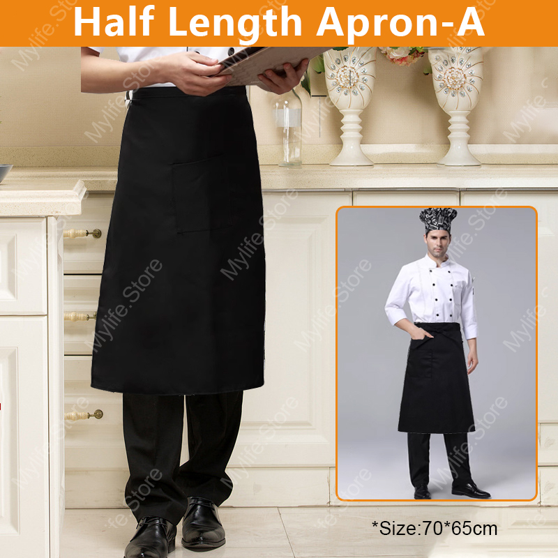 Hang Neck Apron Kitchen Apron Cotton Waterproof Oilproof Apron With ...