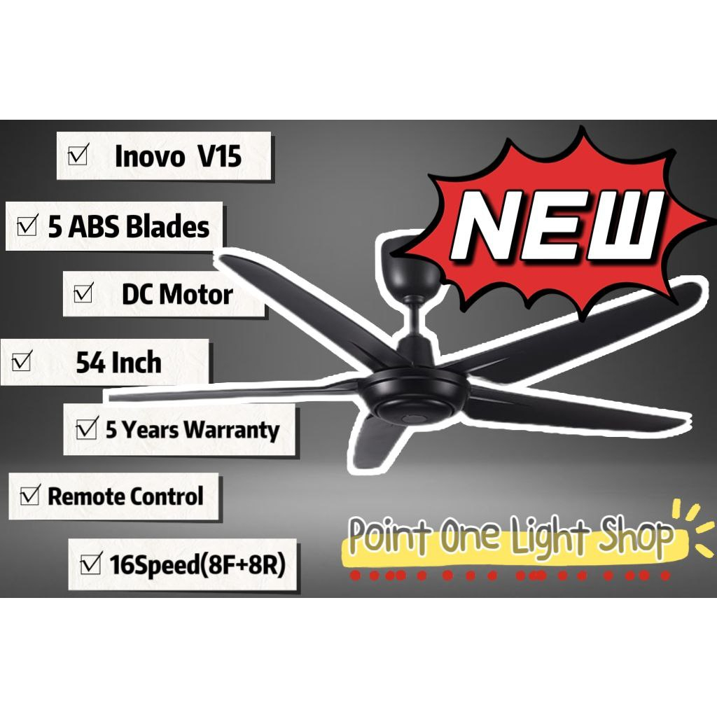 Regair Inovo V15 8speed DC Motor Ceiling Fan with Remote Control kipas ...