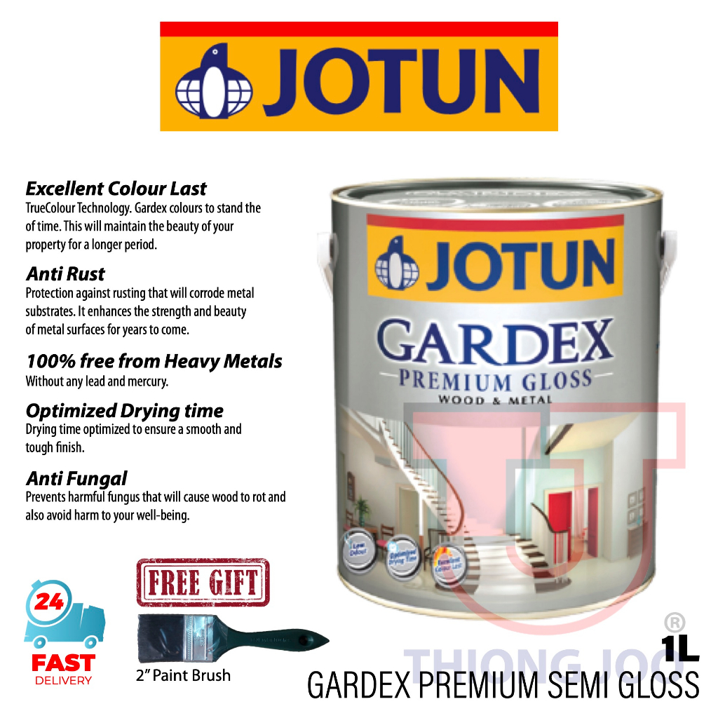 JOTUN(3145~9928) GARDEX SEMI GLOSS 1L | Shopee Malaysia