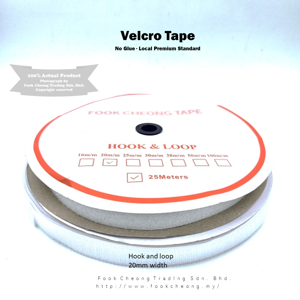 Velcro Tape (20mm, 25mm, 38mm, 50mm)*25meters per roll *Magic Tape ...