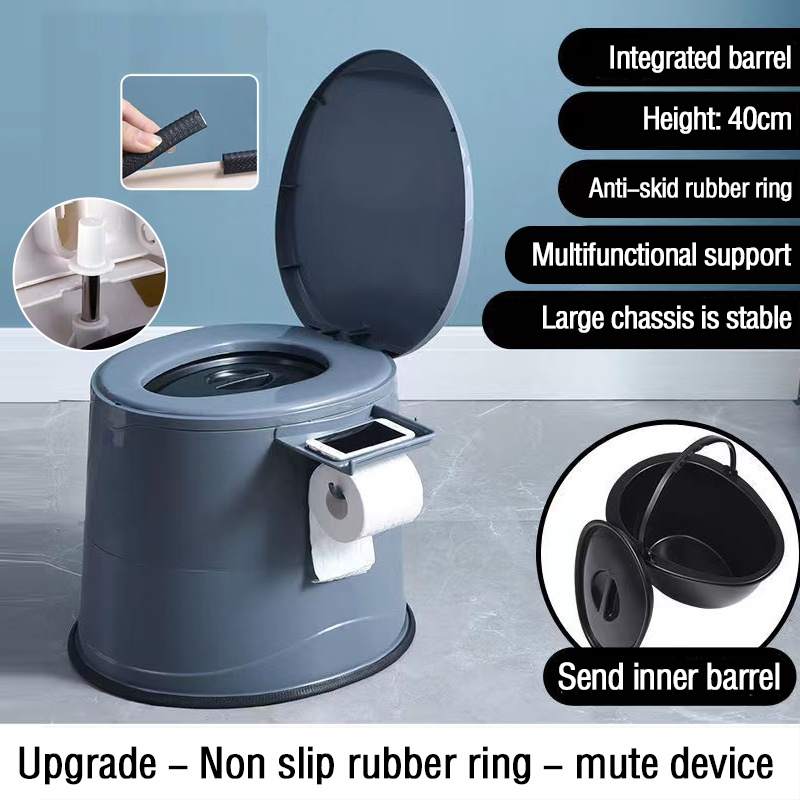 Portable Toilet Elderly Pregnant Adult Toilet Bowl Mangkuk Tandas Duduk ...