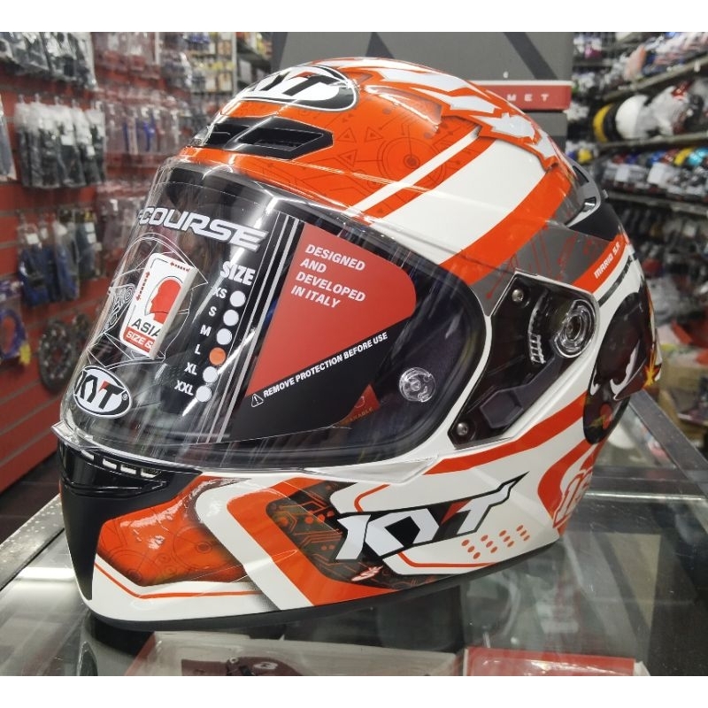 ORIGINAL KYT TT COURSE SUPER MARIO REPLICA FULL FACE HELMET | Shopee ...