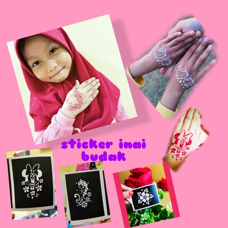 😊stiker inai budak cantik/READYSTOK😊/borong | Shopee Malaysia