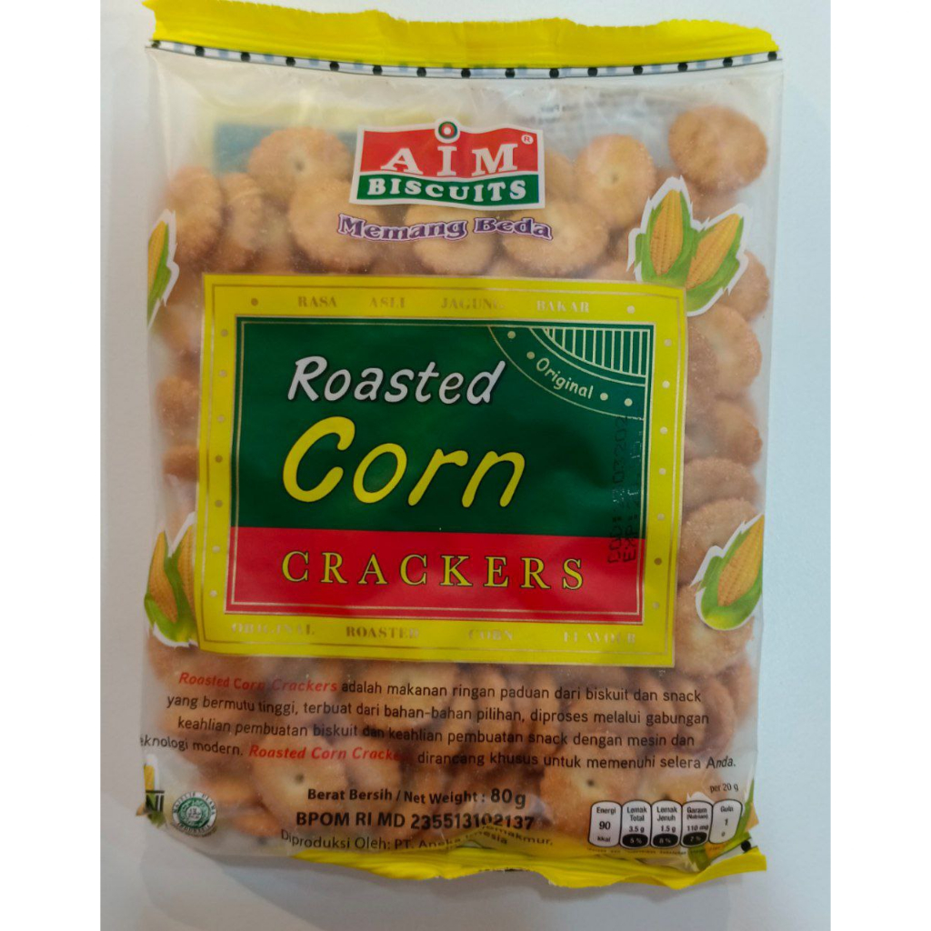 ROASTED CORN CRACKERS 80G | Shopee Malaysia