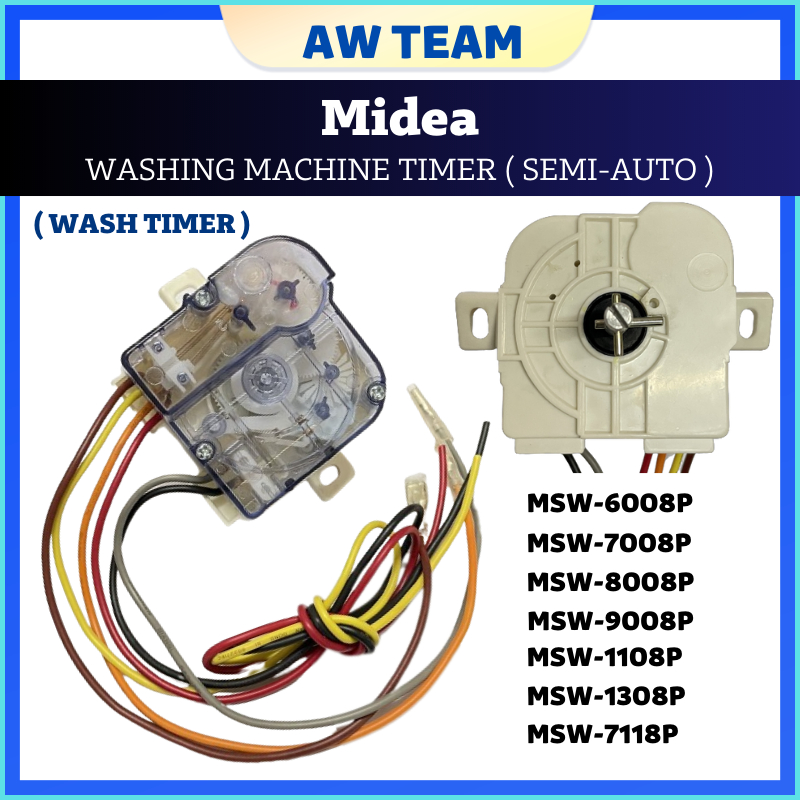 MIDEA Washing Machine Semi Auto Wash Timer DXT15 MSW-6008P MSW-7008P ...