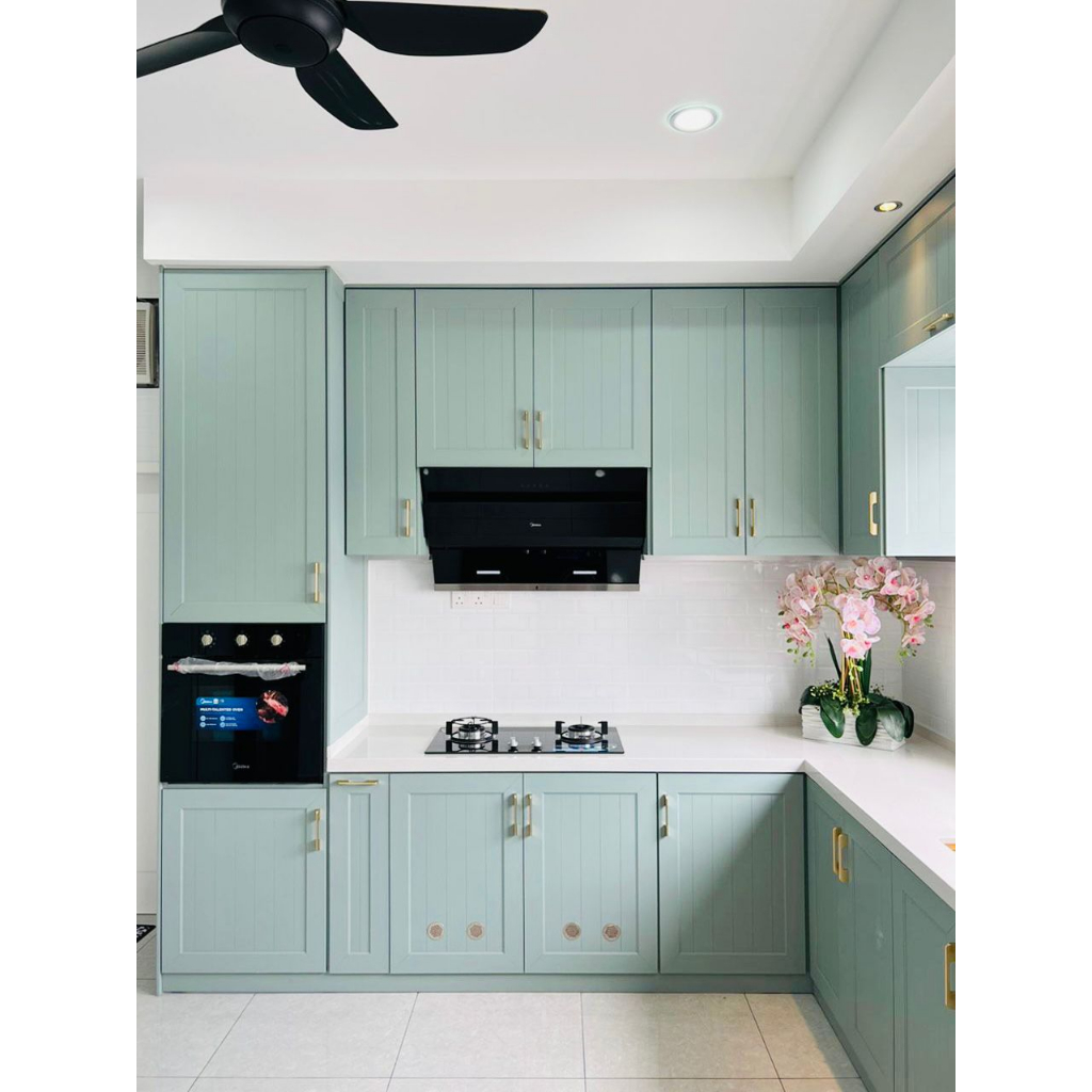 Aluminium EURO Style Kitchen Cabinet Door Size Custom Made Powdercoat ...
