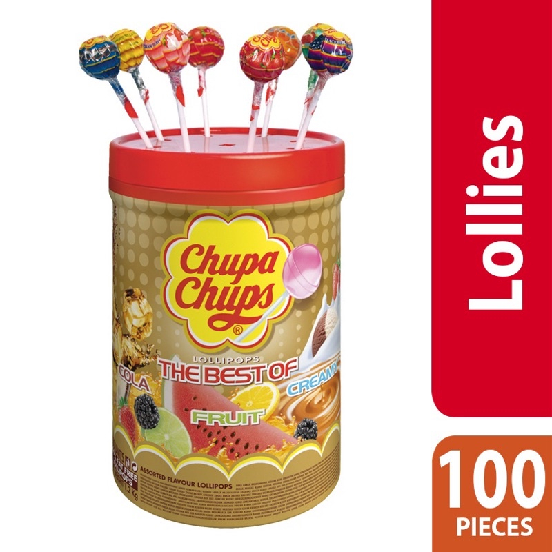 Chupa Chups The Best Of Lollipop 100 Sticks (1 Bottle) - READY STOCKS ...