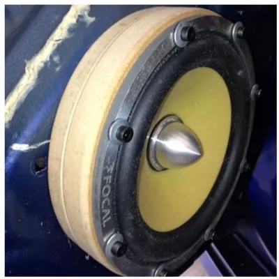 2PCS Car Speaker Spacer Wooden Base Adapter Mount Pad 4in 5in 6in ...