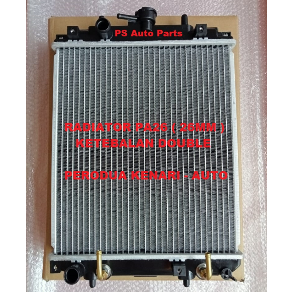 Radiator Perodua Kenari 1.0 Auto Tangki Air Kereta Ketebalan PA26 ...