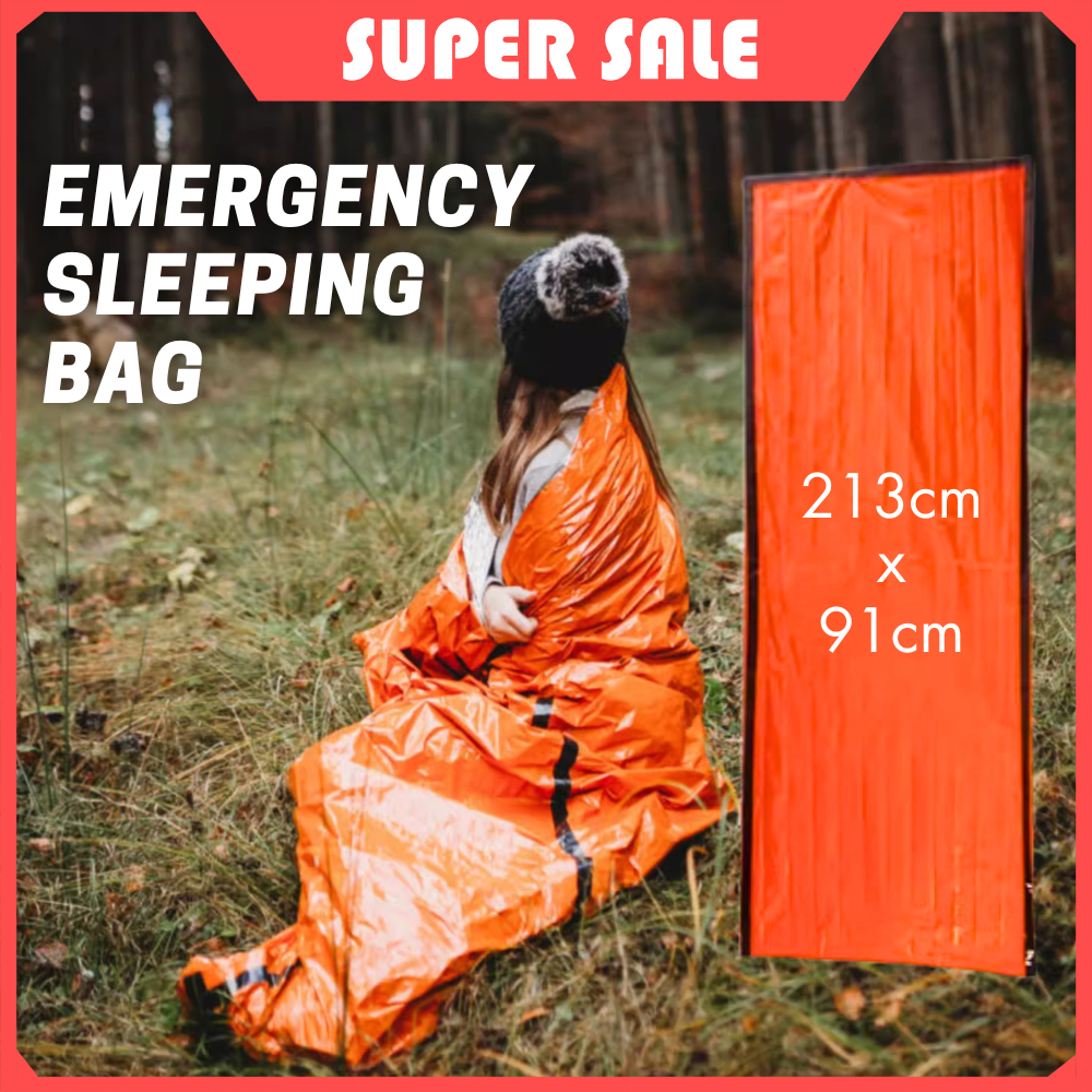 Emergency Sleeping Bag Keep Warm Waterproof Portable Reusable Camping ...
