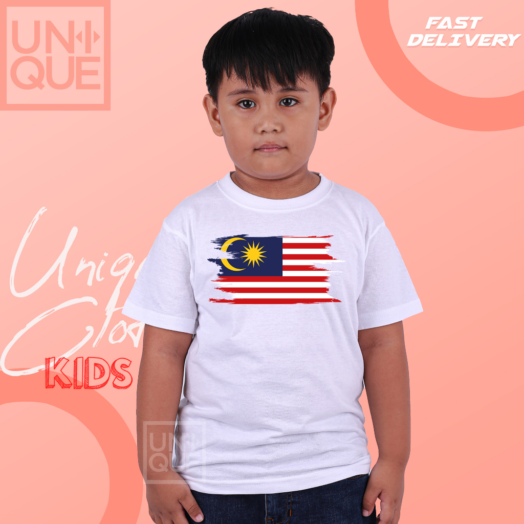 MERDEKA 2025, Kids T-shirt (Boy/Girl) 3-14 Years Organic Cotton Kain ...