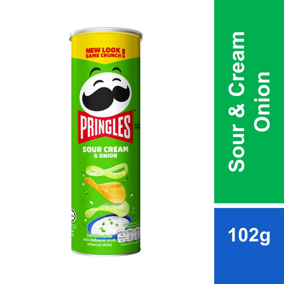 Pringles Snack Sour Cream & Onion 102g | Shopee Malaysia