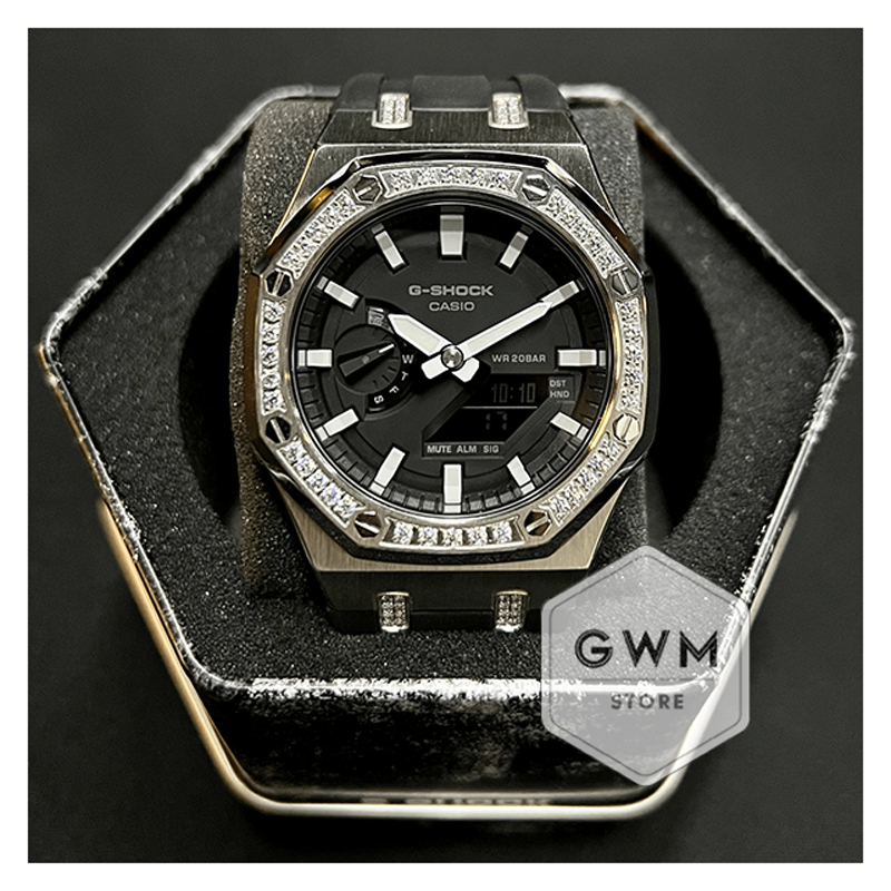 Casio G-Shock "CasiOak Custom" Special Edition #06 (Full Silver Bezel ...