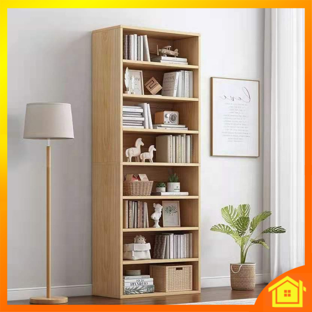 [OneHome] Multi Layer Bookshelf Cabinet Rack Book Shelf Office MDF Wood ...