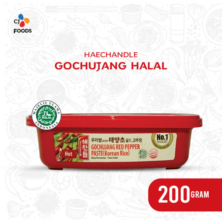 [Halal] CJ Haechandle Taeyangcho Gold Gochujang Doenjang Soybean Paste SSamjang 500g Korea Red ...