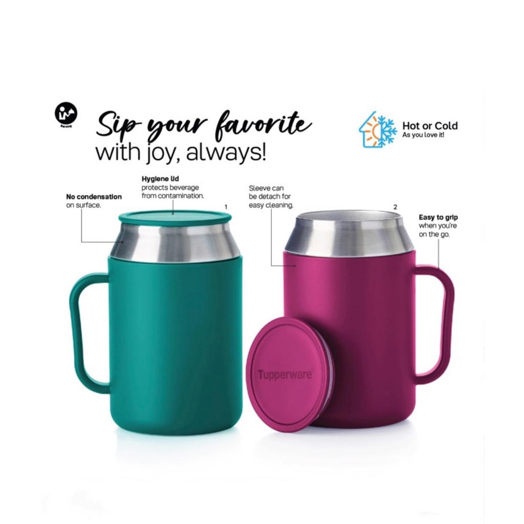 Tupperware Insulated Mug 400ml (1) | Shopee Malaysia