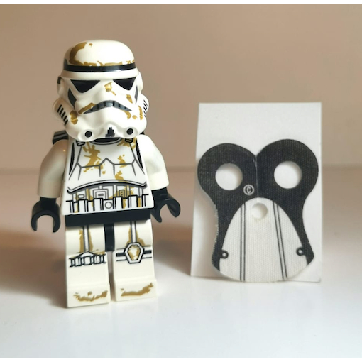 Lego Minifigures Star Wars sw0383 Sandtrooper White Pauldron | Shopee ...
