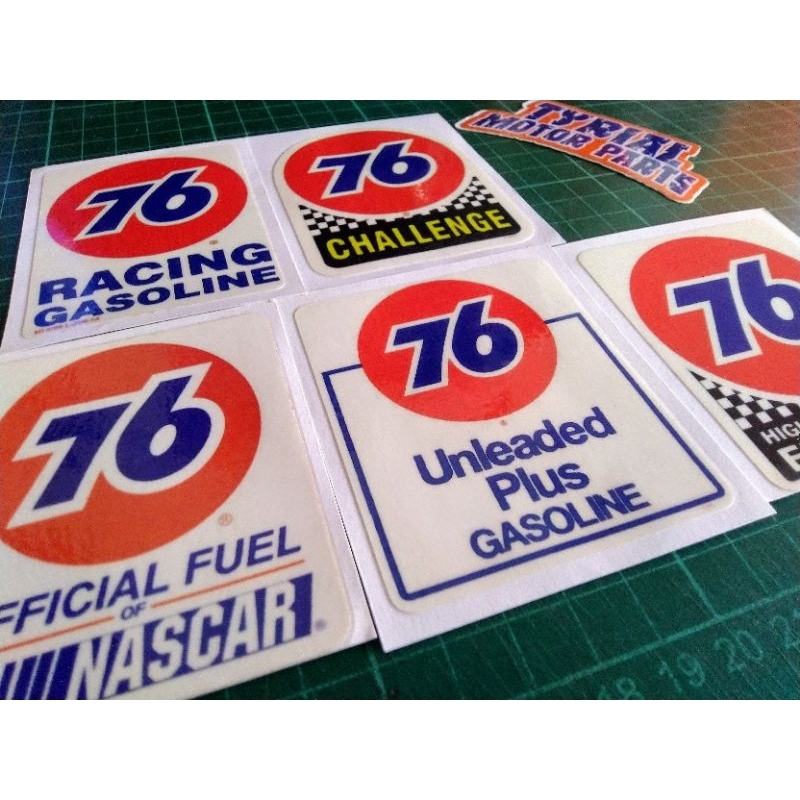 STICKERS 76 RACING GASOLINE STICKER 76 NASCAR PRINT LAMINATED | Shopee ...