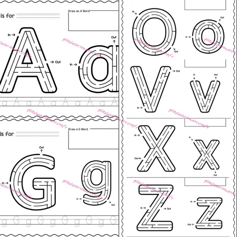 ABC-Maze alphabet pdf soft copy | Shopee Malaysia