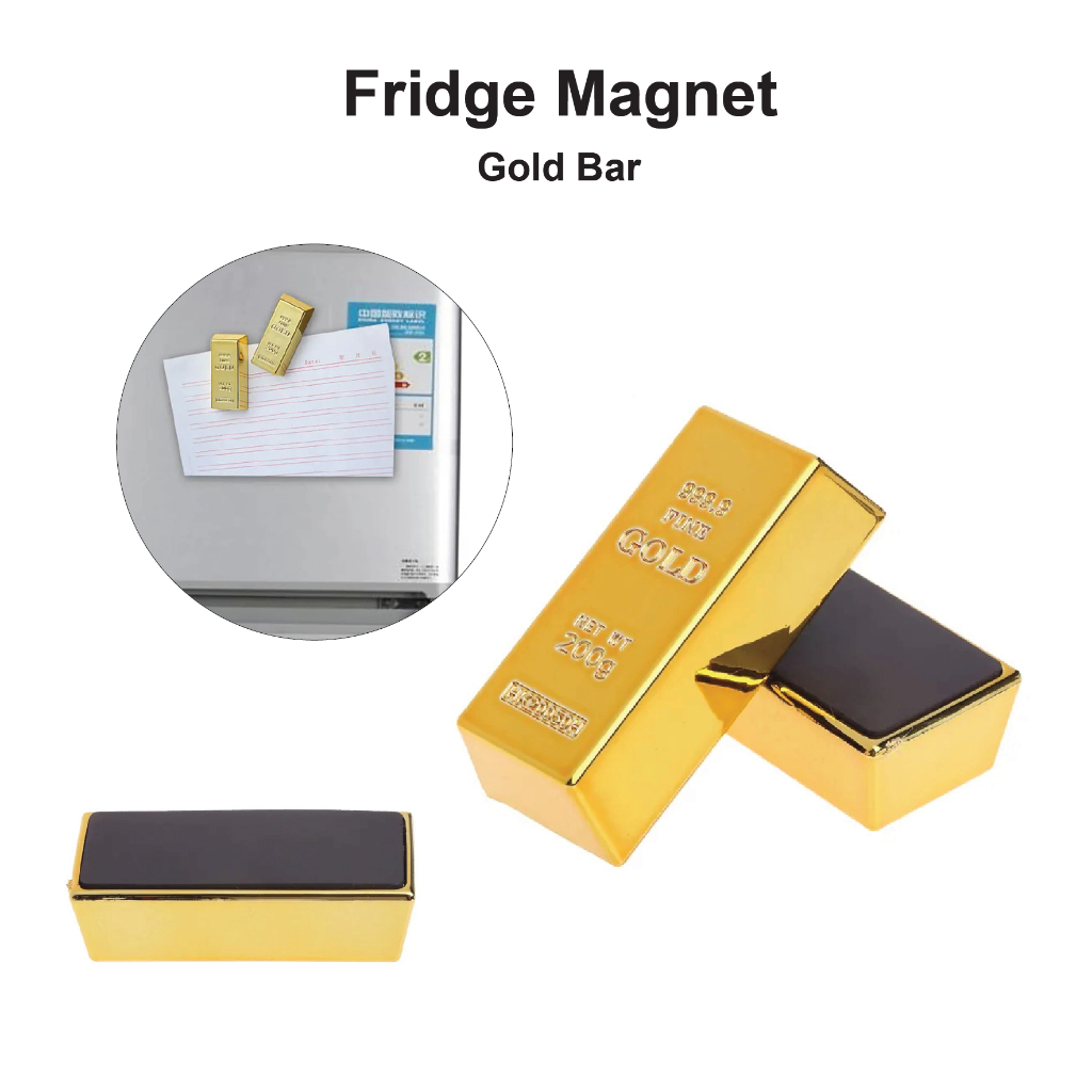 Gold Bar Fridge Magnet / Magnet Refrigerator / Kitchen Decoration ...