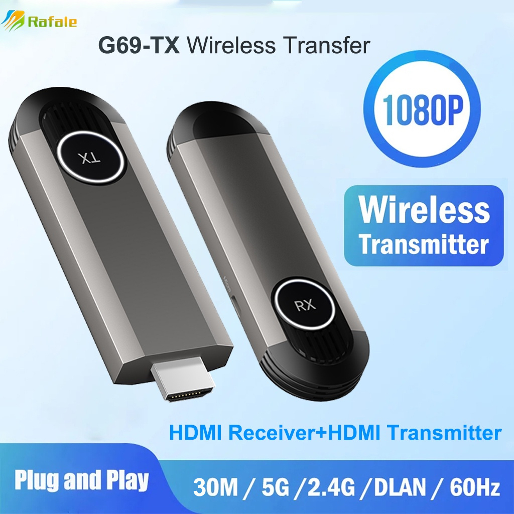 Wireless HDMI Transmitter Receiver 30M Display Dongle Extender AV ...