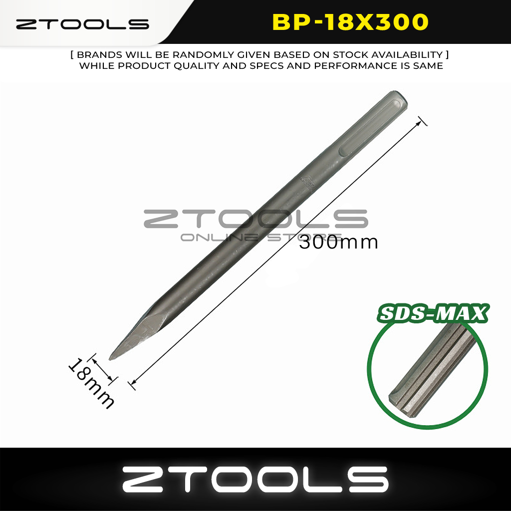 (Mega Offer) Flat Chisel / Bull Point 14x250 17x280 17x450 Concrete ...